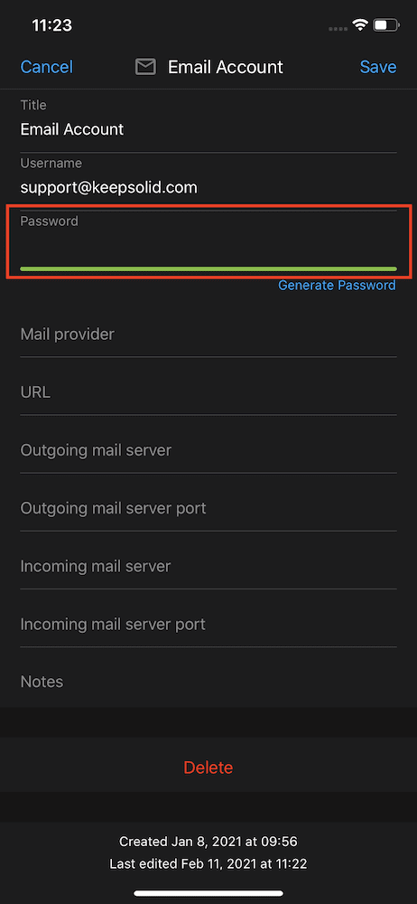 Changer le mot de passe d'email iPhone Gmail, Outlook, Yahoo